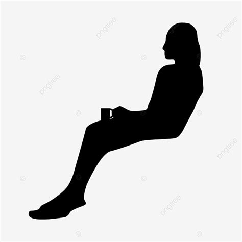 Sitting Silhouette Png
