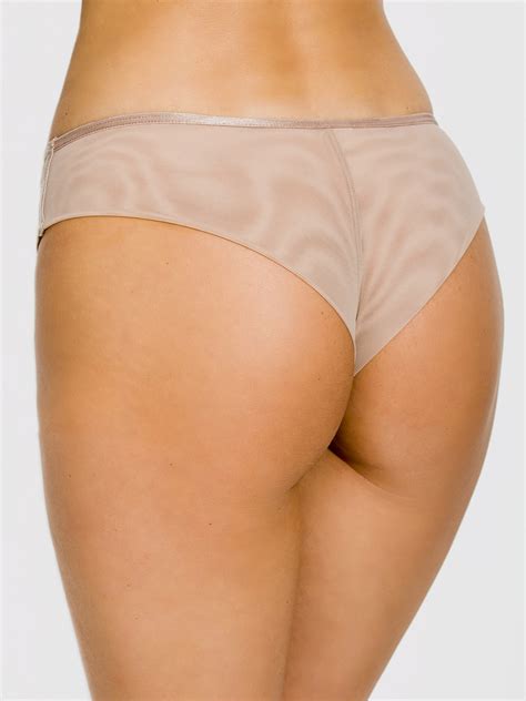 Жіночі трусики бразилиана Mediolano Naked 19064 1 Beige купити у Львові
