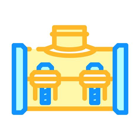 Steel Pipeline Color Icon Vector Illustration 34790035 Vector Art At