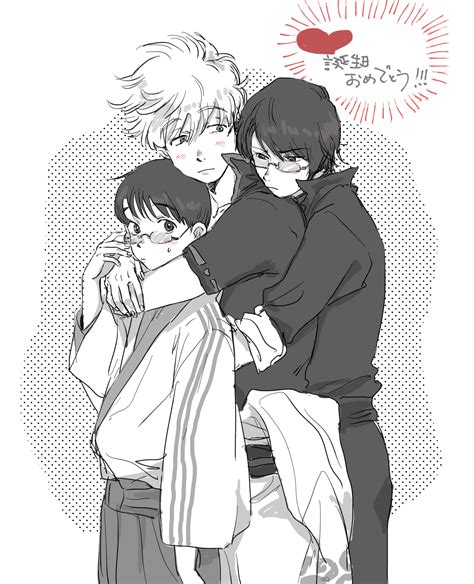 Sakata Gintoki And Shimura Shinpachi Gintama And 1 More Drawn By