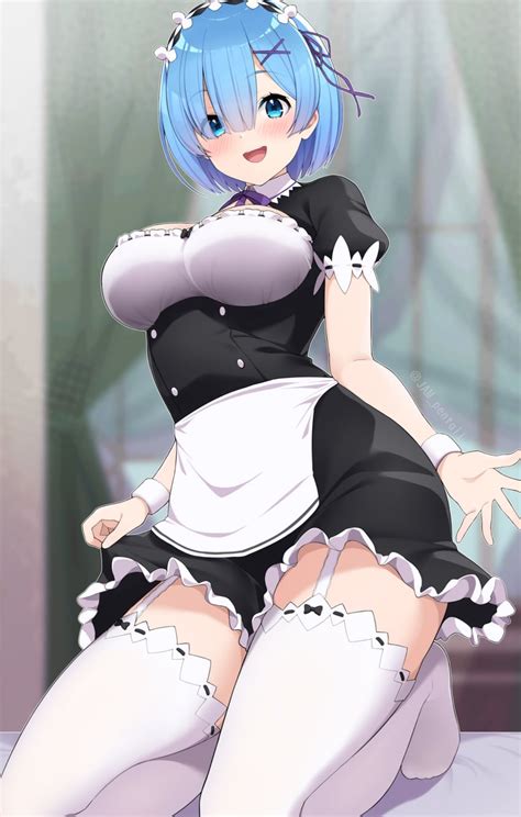 Rem Re Zero Kara Hajimeru Isekai Seikatsu Drawn By Jampen Danbooru