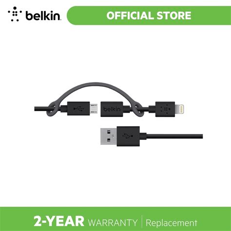 Belkin Micro Usb Cable With Lightning Connector Adapter Shopee Philippines