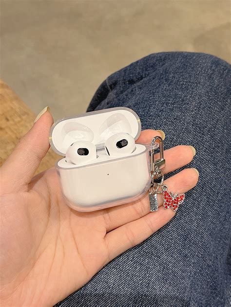 Butterfly Pendant Keychain Case Compatible With Airpods Kulaklık