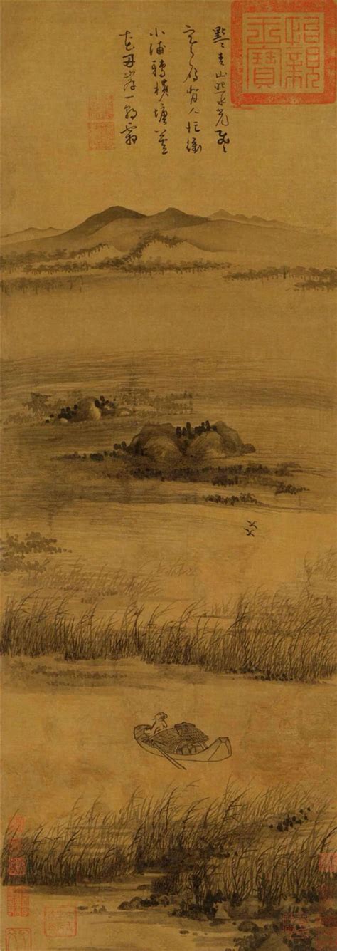 吴镇绘画中的渔父精神 古代 画 字画 浙江频道 神笔奖