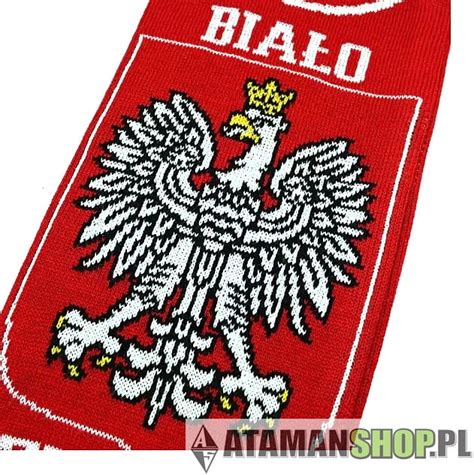 Akcesoria patriotyczne szalik polska odzież patriotyczna Atamanshop
