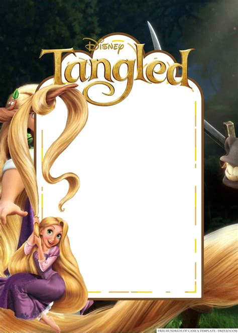 18 Rapunzel Tangled Canva Birthday Invitation Templates Artofit