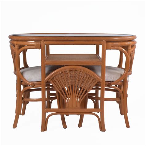 Vintage Rattan Bistro Set Circa Who