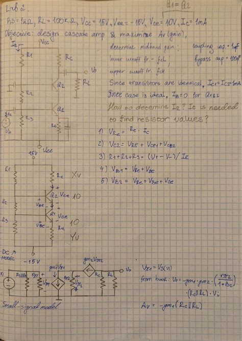 Help With Bjt Cascode Amplifier Raskelectronics