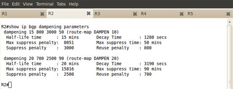 Hacking Cisco Lab 133 BGP Dampening Using Route Map