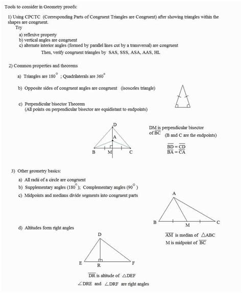 Master Geometry With Our Comprehensive Proofs Worksheet And Answers Pdf