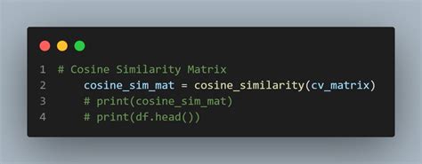 Cosine Similarity Code Download Scientific Diagram