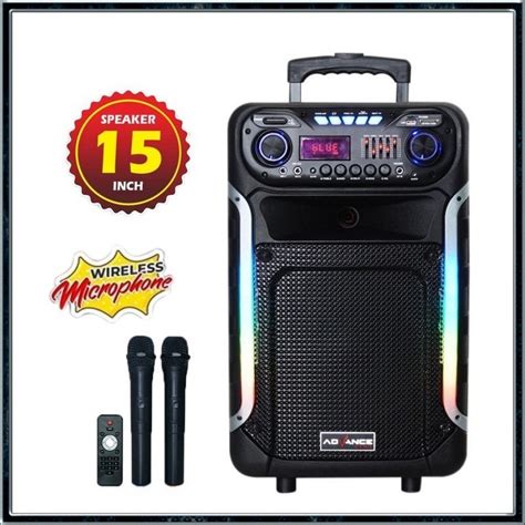 SPEAKER BLUETOOTH SPEAKER PORTABLE ADVANCE K1512E Speaker 15 Inch SUARA