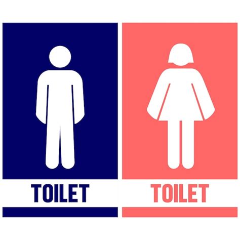 Premium Vector Toilet Sign And Rest Room