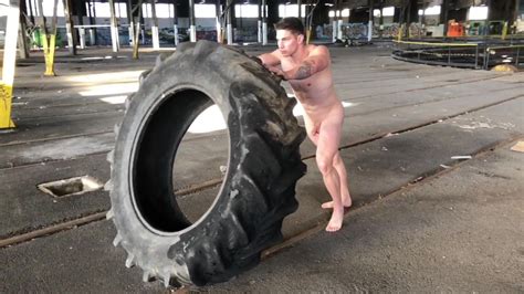 Naked In A Hangar Thisvid