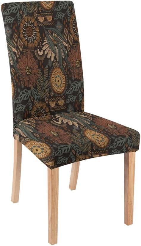 Stretch Parson Chair Slipcovers For Dining Room Set Of 6boho Vintage