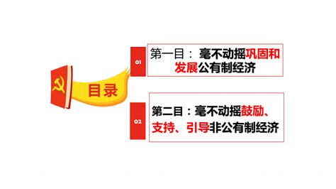 12坚持“两个毫不动摇”课件（共35张ppt）2023 2024学年高中政治统编版必修二经济与社会21世纪教育网 二一教育