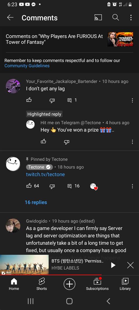 Just Wanna Let U Know There S Those Scam Bot Things In Ur Comment Section R TectEGG