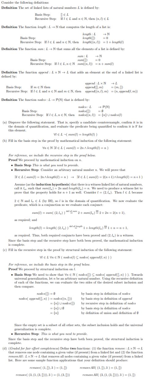 Consider the following definitions: Definition The | Chegg.com