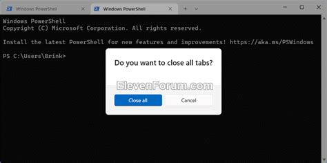 Enable Or Disable Do You Want To Close All Tabs In Windows Terminal