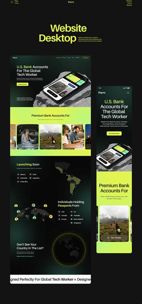 Sigma Ui Ux Design For Fintech Company Behance