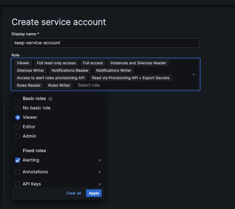 Grafana Provider Keep