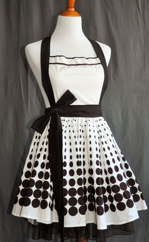 Retro Double Lined Flirty Apron Etsy Flirty Aprons Flirty Fashion