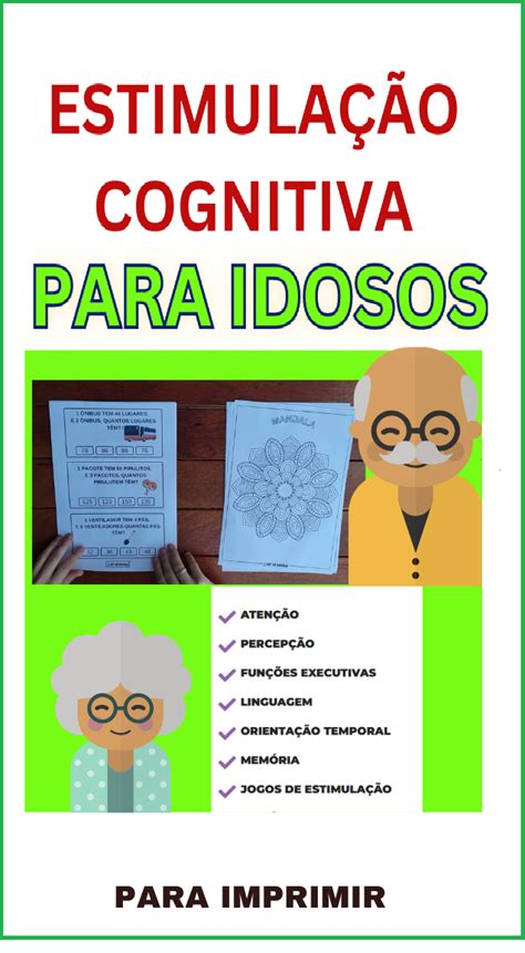 Kit EstimulaÇÃo Cognitiva Para Idosos Artofit
