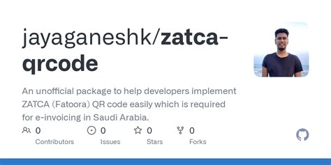 Github Jayaganeshkzatca Qrcode An Unofficial Package To Help