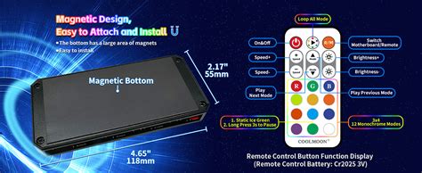 Amazon FelRelWel Computer Fan Temperature ARGB Controller Integrator Remote Control