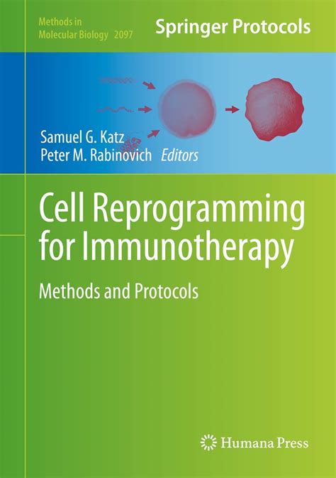 Cell Reprogramming For Immunotherapy Methods And Protocols Methods In