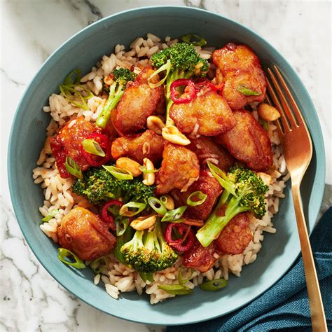 Orange Chicken With Broccoli And Peanuts Rachael Ray
