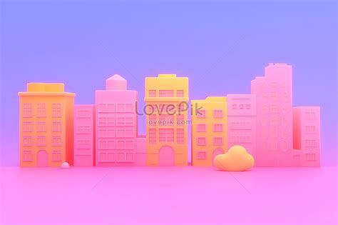 만화 도시 건물 일러스트 무료 다운로드 Lovepik