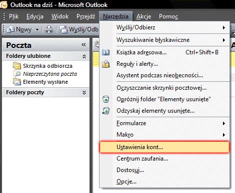 Konfiguracja Microsoft Outlook 2007 Baza Wiedzy ZETOHOSTING