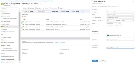 Reservation Utilization Alerts Microsoft Cost Management Microsoft