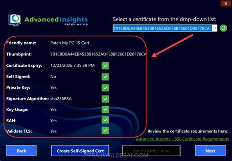Fix Advanced Insights Certificate Expired Patch My Pc