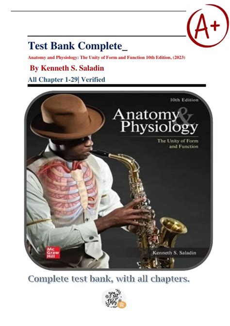 Test Bank Complete Anatomy And Physiology The Unity Of Form And Function 10th Edition 2023
