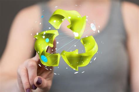 Un Rendu 3d De Licône Recycler Manipulée Par Une Personne De