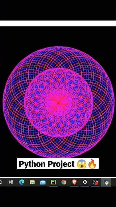 Turtle Python Drawing 🔥python Graphics Create Vibrate Circle Using