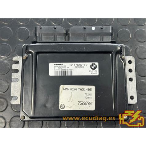 Ecu Siemens Ems2 S118012001m Mini I R50 R53 1 6i 66kw 90hp 12147520019 01 With Disabled
