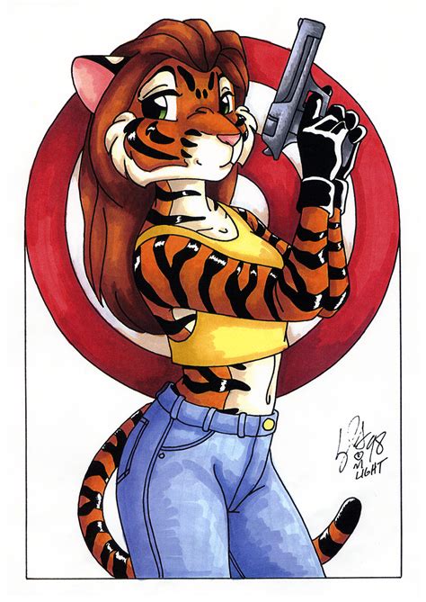 The Big Imageboard Tbib 1998 Anthro Black Fur Brown Hair Clothed Clothing Felid Female Fully