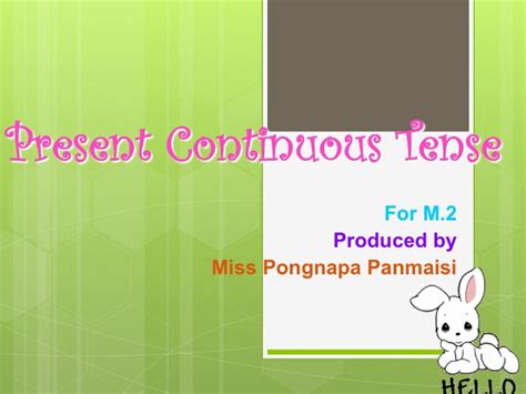 Present Continuous Tense Library Horwang Pahtumthani Page 1 31 Flip Pdf Online Pubhtml5