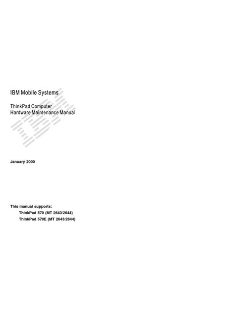Ibm Service Manual Thinkpad 570 And 570e Pdf Electrostatic