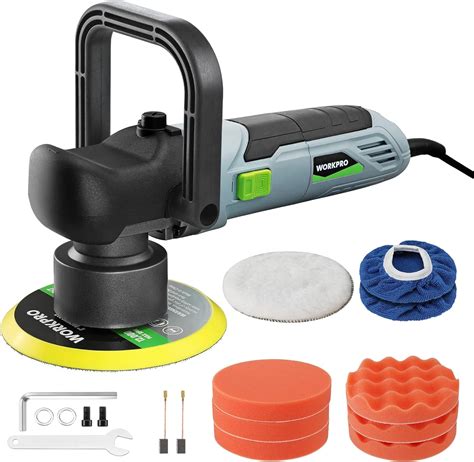 Brandclub Workpro Car Buffer Polisher Kit 6 Inch 6400rpm Dual Action