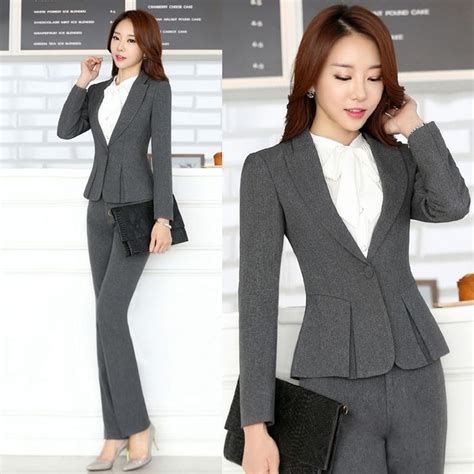 High Quality New Fashion Women Suits Slim Work Wear Office Ladies Long