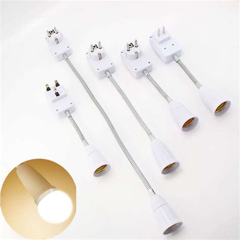 อะแดปเตอร์แปลงซ็อกเก็ตหลอดไฟ E27 ปลั๊ก Eu Uk 23 ซม 53 ซม Shopee