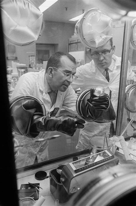 Technicians Handle Radioactive Materials At Hanford Operations Of A