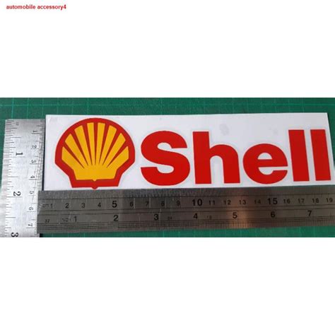 ส้นสูงสติ๊กเกอร์งานไดคัท Shell โลโก้สะท้อนแสง Shopee Thailand