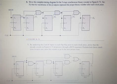 solved 6 show the complete timing diagram for the 5 stage