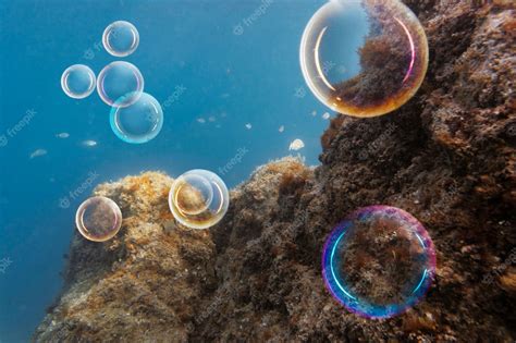 Premium Photo Beautiful Bubble Floating In Exterior