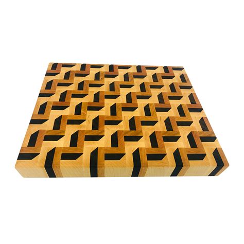 3d Zig Zag Pattern Cutting Board 16l X 16w X 2h P K Design